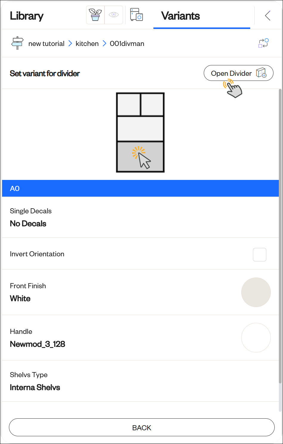 Using the divider component – 3CAD