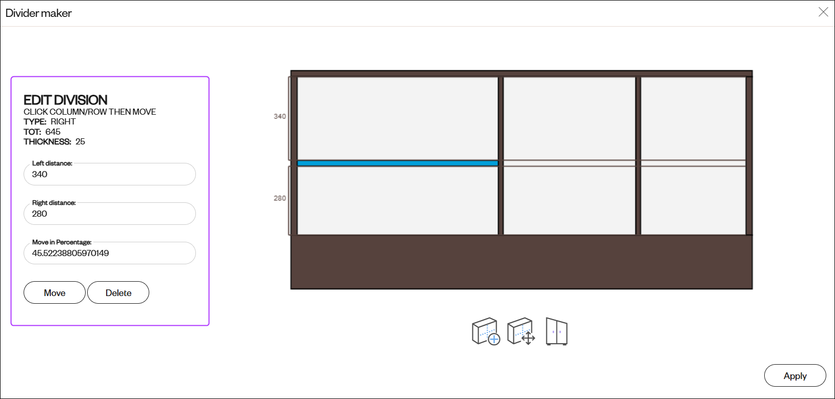 Using the divider component – 3CAD
